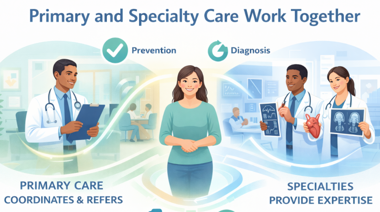 Primary Care vs Specialty Care: A Simple Breakdown for First-Time Patients